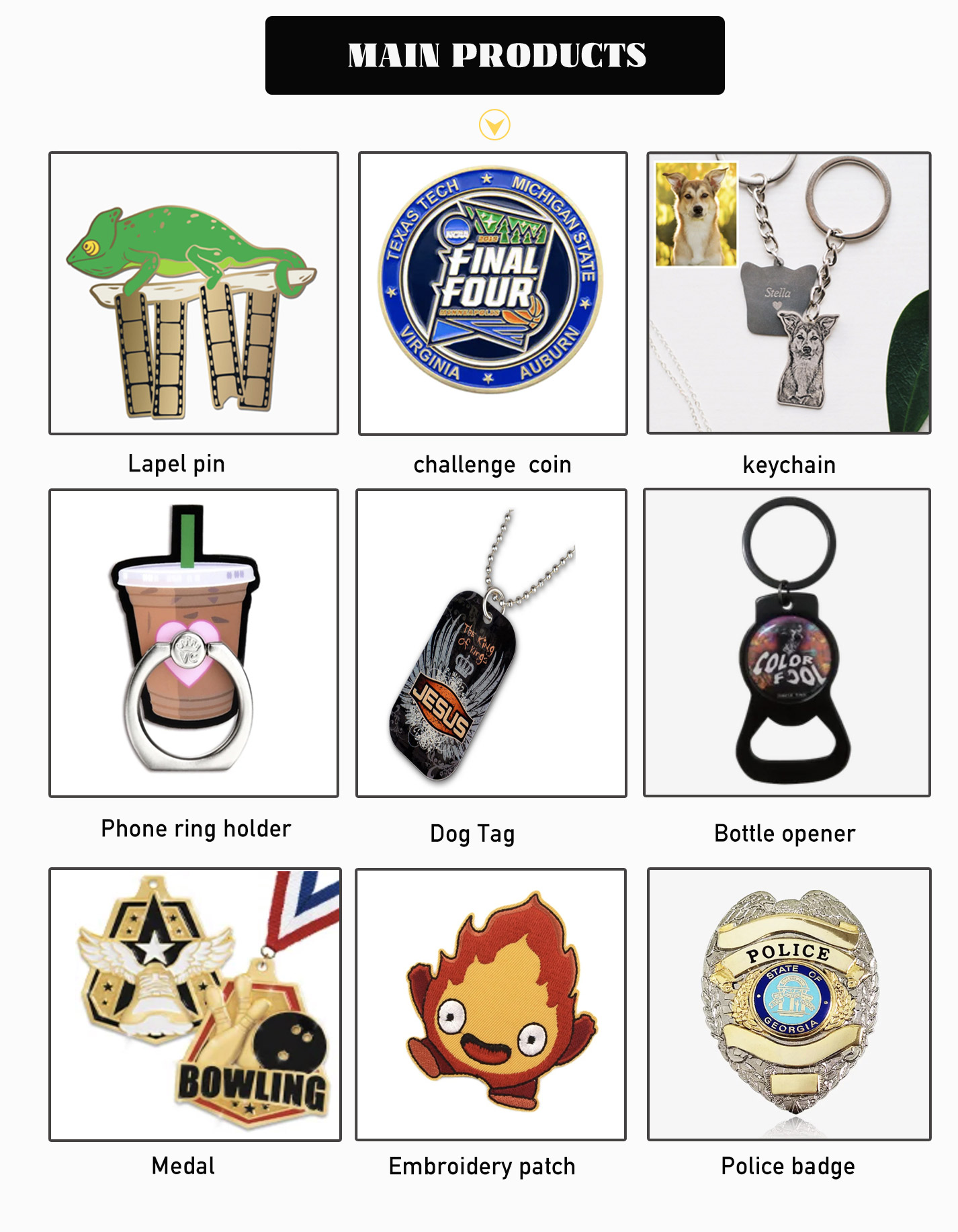 Customized Die Stamped Staples Name Tags Engraved Gold Plated Metal ...